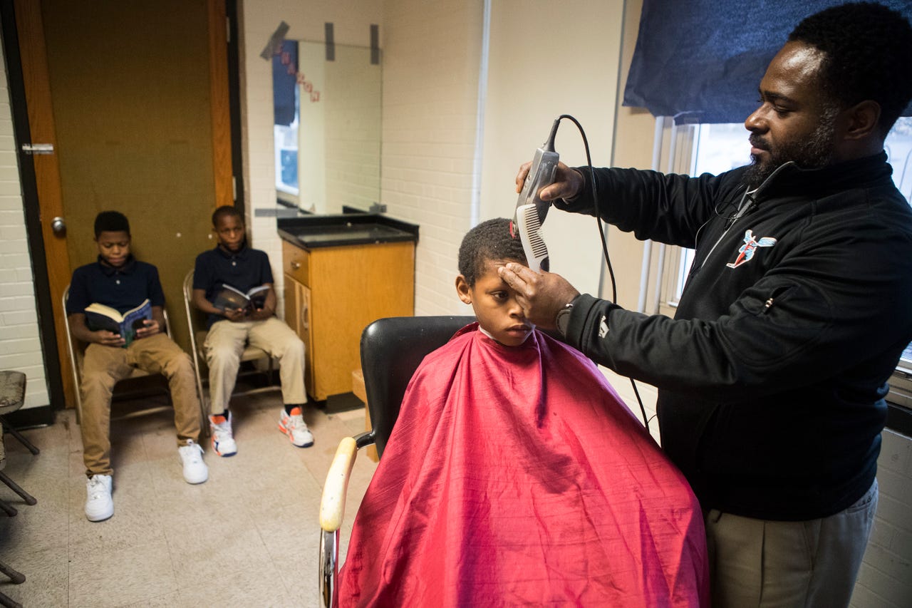 Principal Creates Barbershop In School To Connect With Students By ...