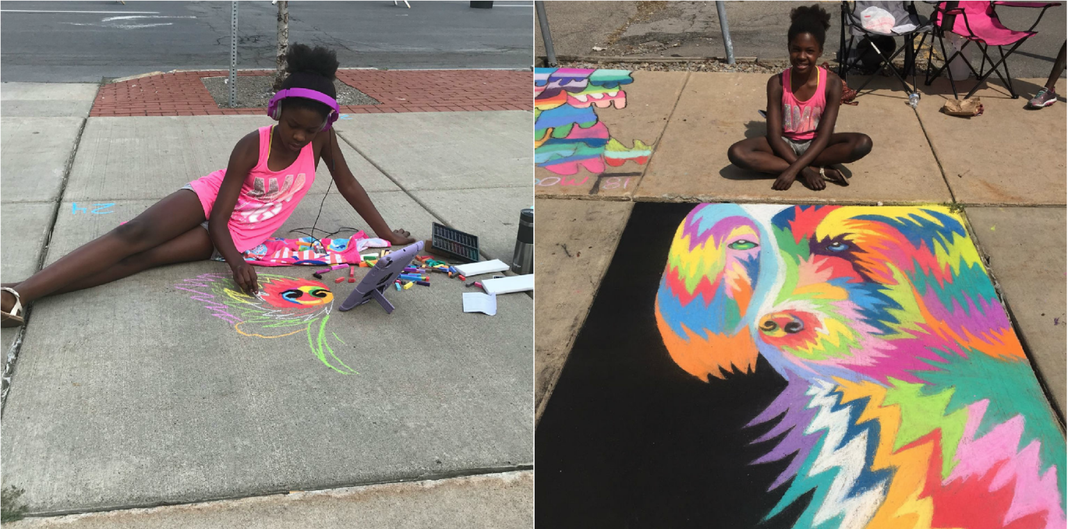 This 11-Year-Old Created A Sidewalk Chalk Masterpiece That Will Leave ...