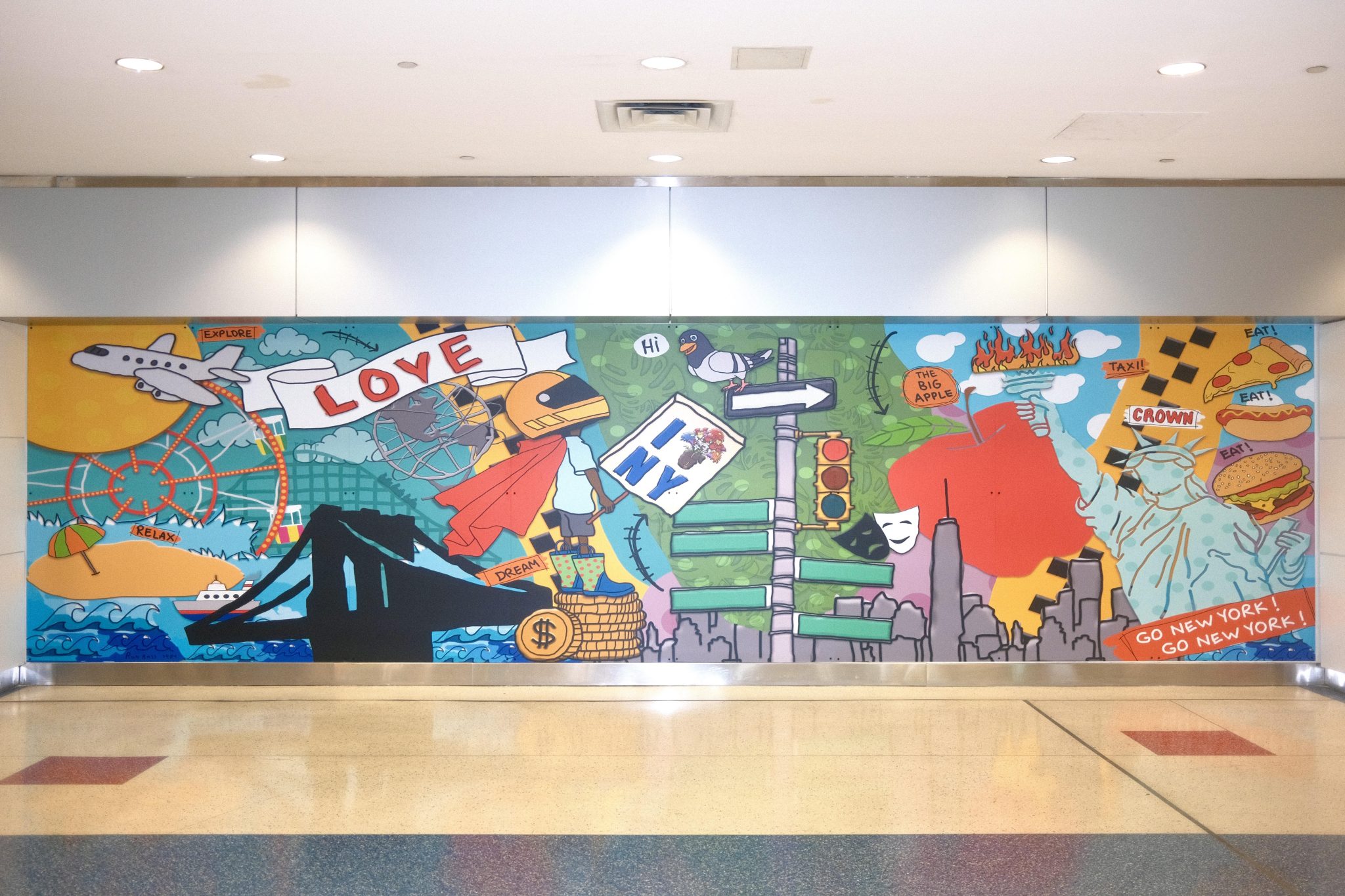 Brooklyn Artist Ron Bass Unveils His New Permanent Art Installations at JFK Airport - Because of ...