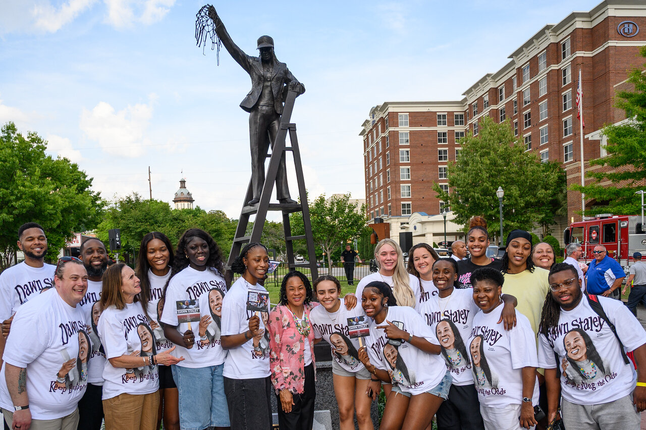 Dawn Staley Honored With New Statue & Her Own Month in Columbia, South ...